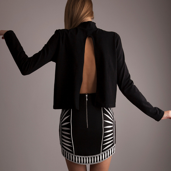 Teesentials | Tops | Nwt Sexy Open Back Top Shirt | Poshmark